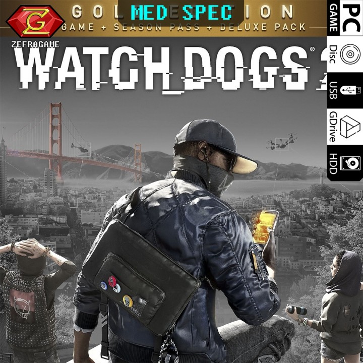 WATCH DOGS 2 Gold Edition/WATCH DOG 2/WD2/WD 2 PC Full Version/GAME PC ...