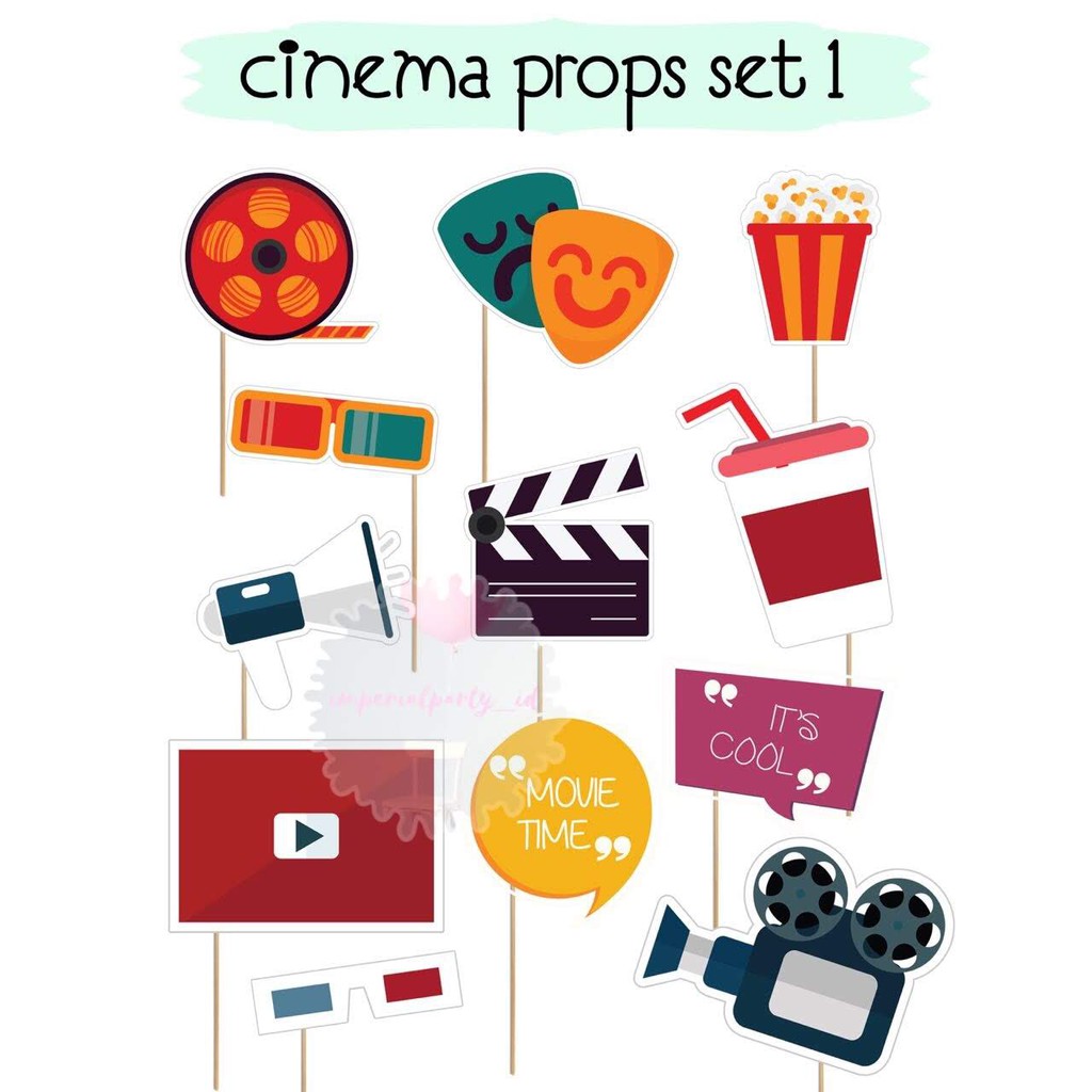 Jual Props Photobooth Foto Cinema Movie Film Set | Shopee Indonesia
