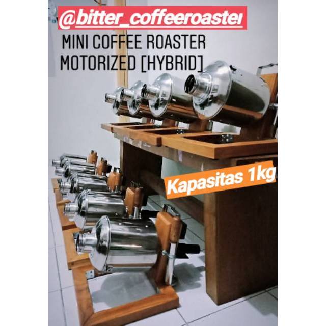 Alat sangrai kopi mesin roasting kopi motorized Hybrid kapasitas 1kg ...