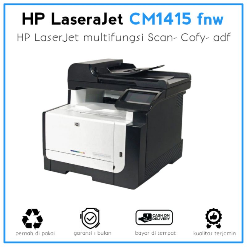 Jual Printer HP LaserJet pro CM1415 fnw multifungsi | Shopee Indonesia