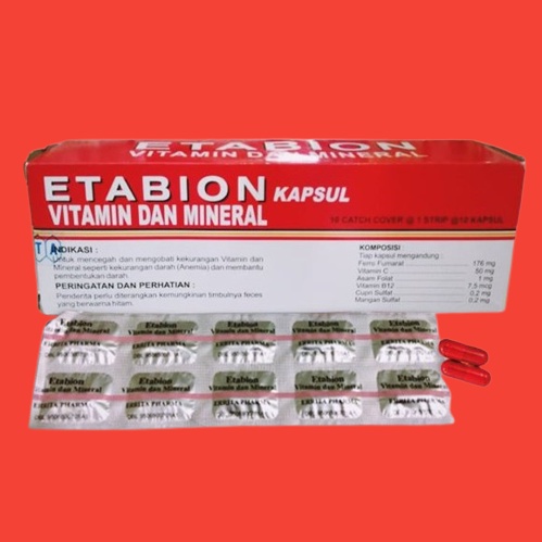 Jual ETABION TABLET VITAMIN DAN MINERAL PER BOX | Shopee Indonesia