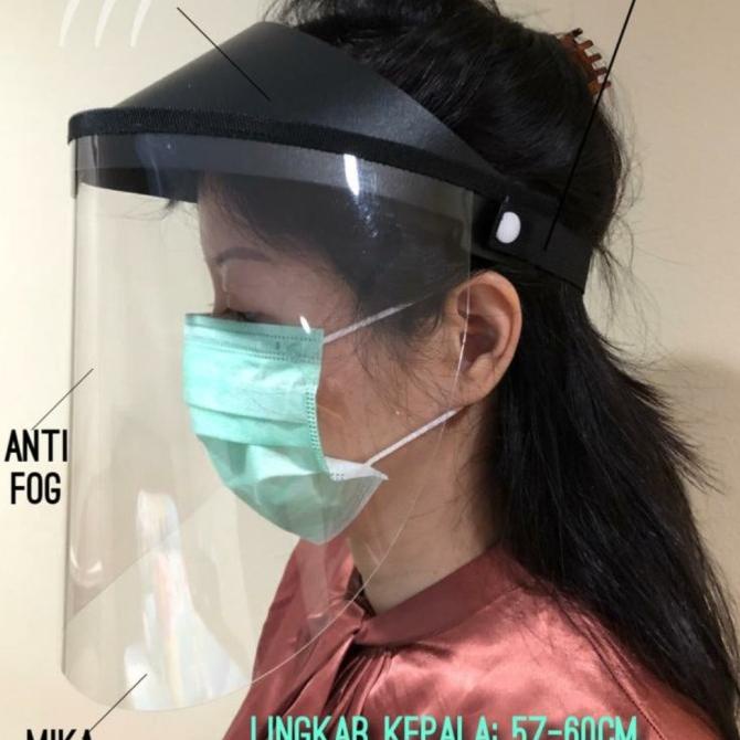 Jual FACE SHIELD PREMIUM GRADE DEWASA INTERX/PELINDUNG WAJAH APD MIN ...