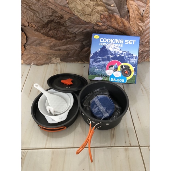 Jual COOKING SET DS 200 / NESTING DS 200 / PANCI CAMPING / ALAT MASAK ...