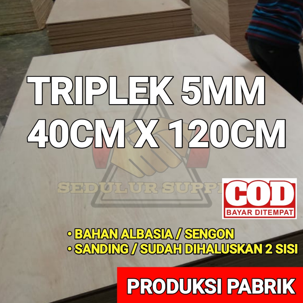 Jual TRIPLEK 5mm / MULTIPLEK 5MM ALBASIA UTY UKURAN 40 x 120cm ...