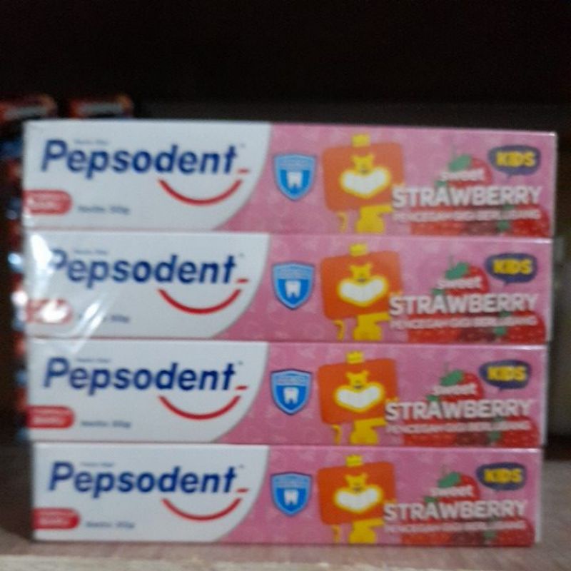 Jual Pepsodent Pasta Gigi Anak Rasa STRAWBERY 50gr | Shopee Indonesia