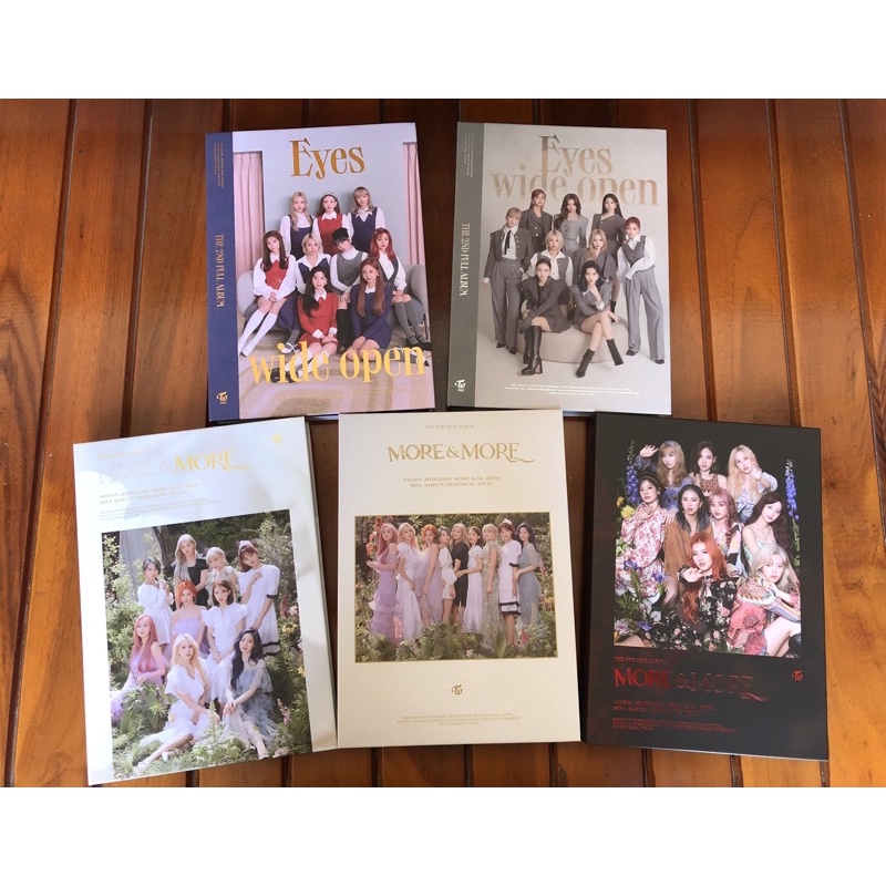 Jual OFFICIAL TWICE ALBUM MORE AND MORE + EYES WIDE OPEN | Shopee Indonesia