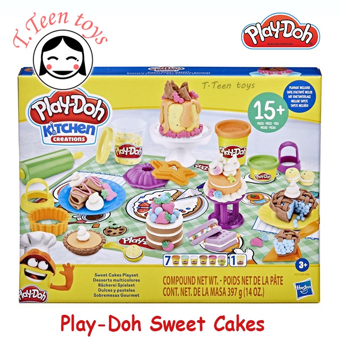Jual Playdoh sweet cakes playset / play-doh play dough mainan playdough ...