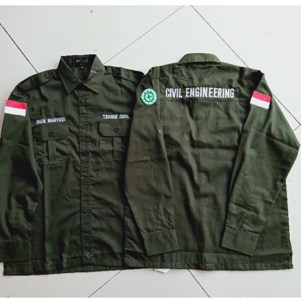 Jual kemeja Civil engineering kemeja engineering full bordir kemeja ...