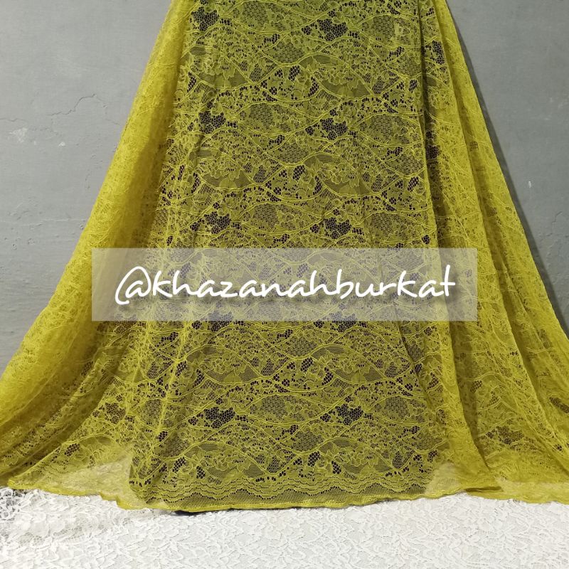 Jual Chantilly Lace Meteran Nuansa warna hijau | Shopee Indonesia