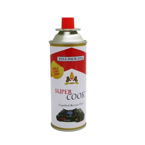 Jual GAS KALENG SUPERCOOK 235GR GAS PORTABLE | Shopee Indonesia