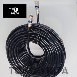 Jual KABEL ANTENA COAXIAL RG6 DENGAN KONEKTOR BELDEN BIRU | Shopee Indonesia