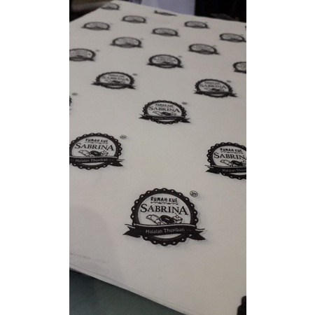 Jual Wrapping Paper CUSTOM Paket Olshop/ Kertas Roti/Kertas Pembungkus ...