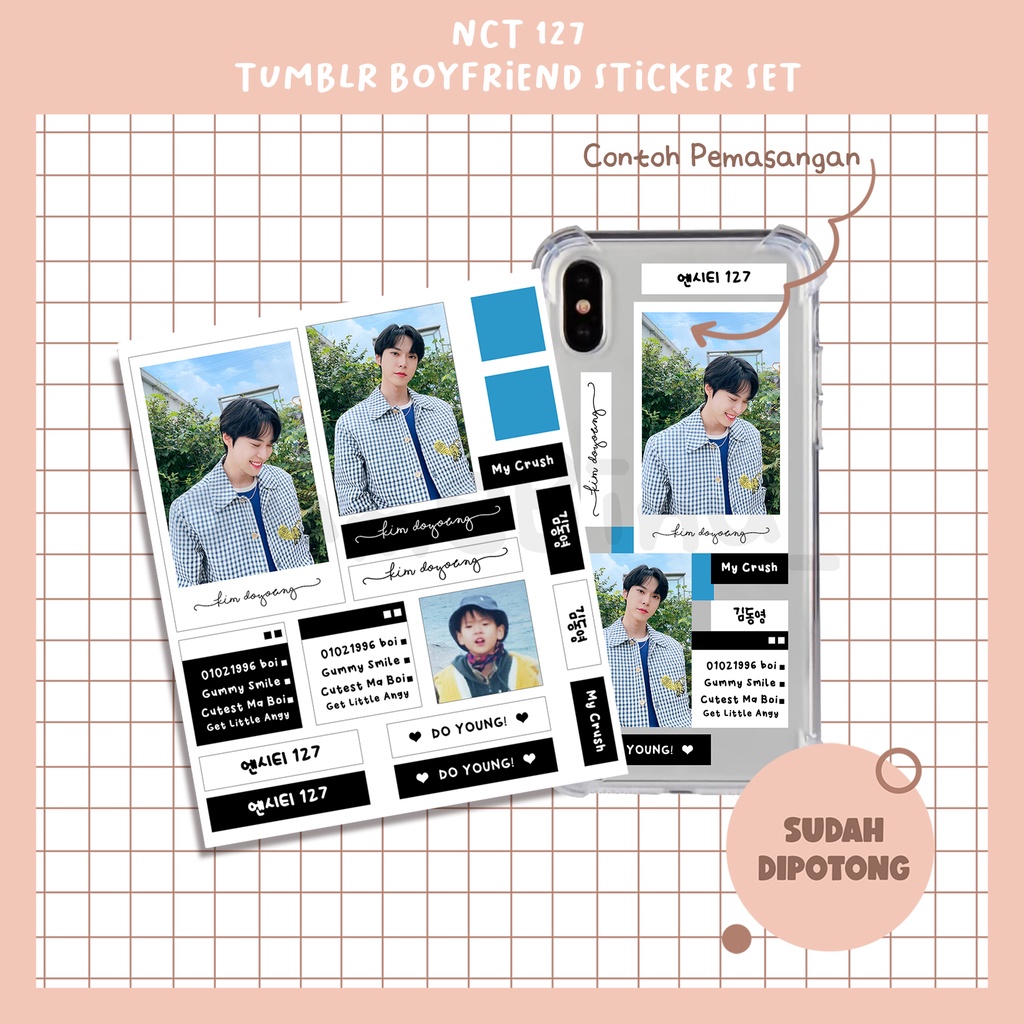 Jual Sticker NCT 127 Tumblr Boyfriend Stiker Set | Sticker Nct Fanmade ...