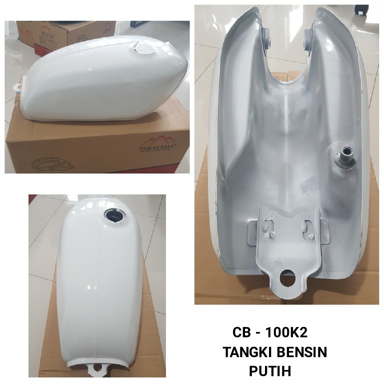 Jual [Orisinil & Baru] Tangki Bensin Tengki Fuel CB-100K2 Putih ...