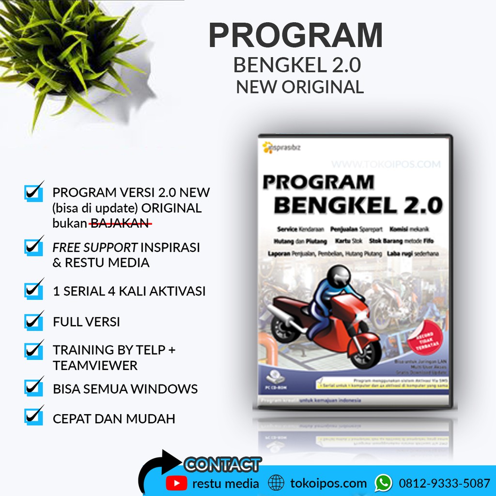 Jual PROGRAM BENGKEL 2.0 NEW VERSI ORIGINAL - PAKET 1, 2, 3 | Shopee ...