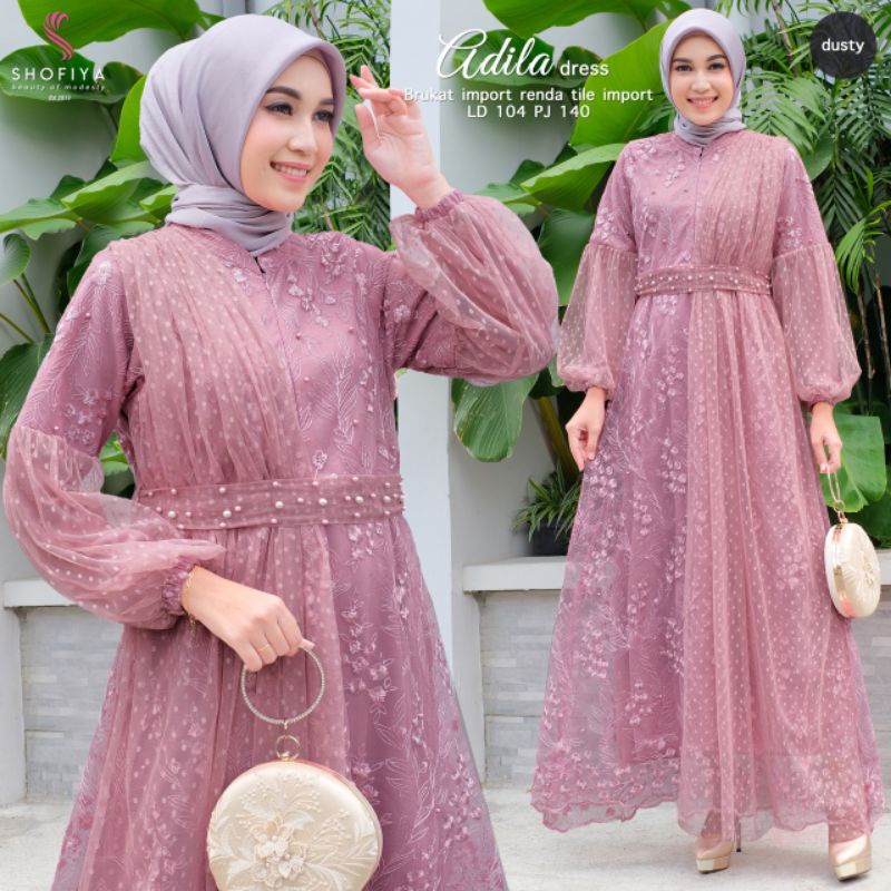 Jual ADILA DRESS ORIGINAL SHOFIYA | Shopee Indonesia