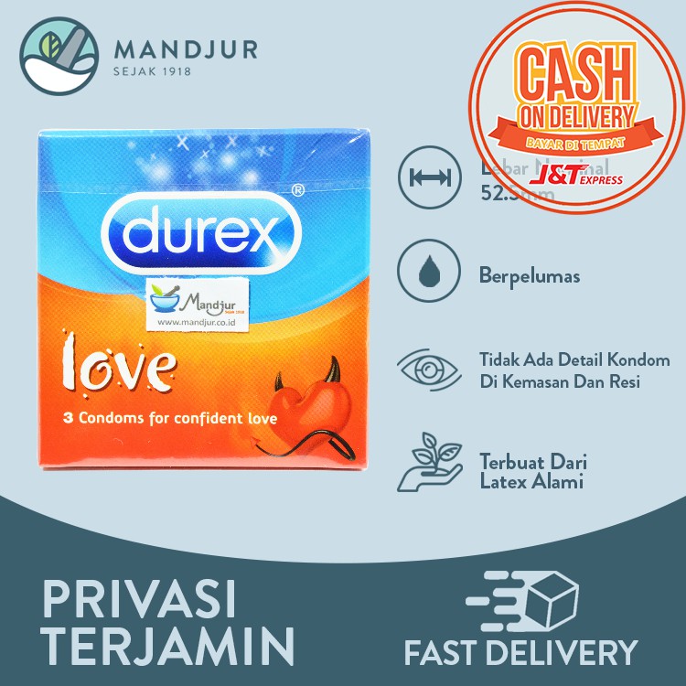 Kondom Durex Love - Isi 3 | Shopee Indonesia
