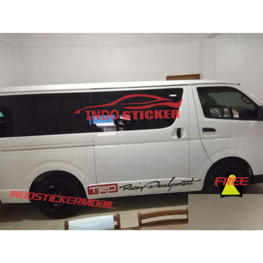 Jual STICKER STIKER MOBIL HIACE STRIPNG STIKER TRD RACING MOBIL TOYOTA ...