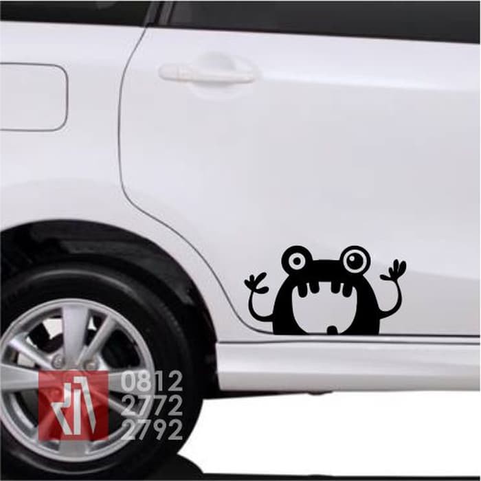 Jual Cutting sticker lucu monster ketawa 25cm variasi stiker TERLARIS ...