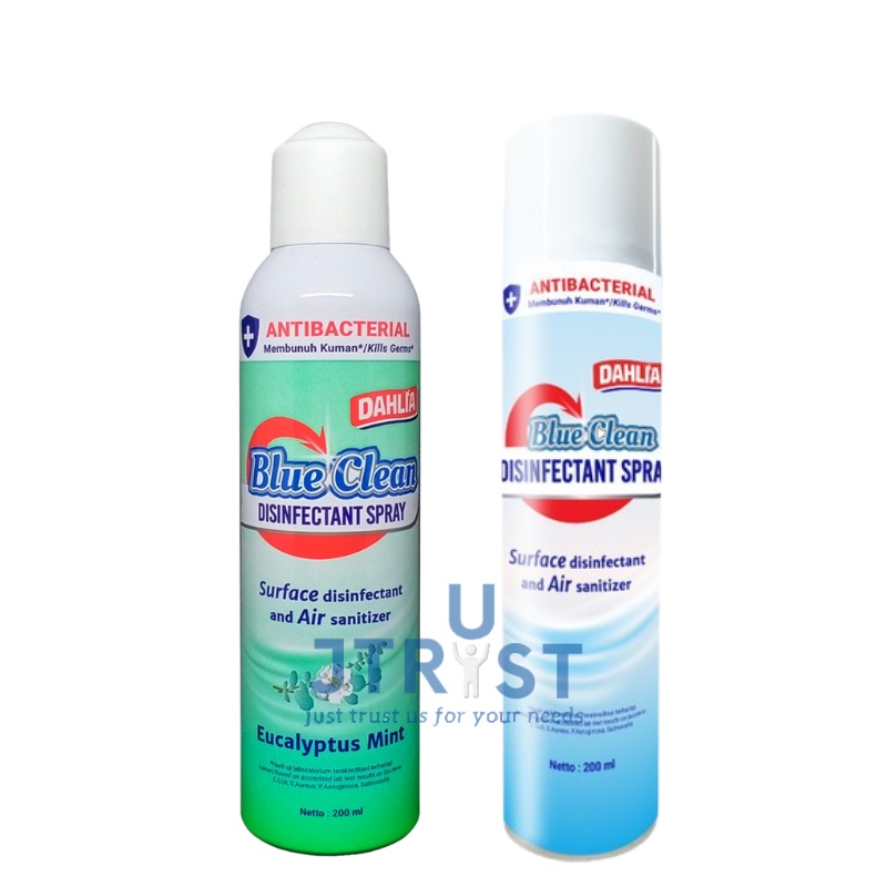 Jual Blue Clean Disinfectant Aerosol Classic & Eucalyptus 200ml ...