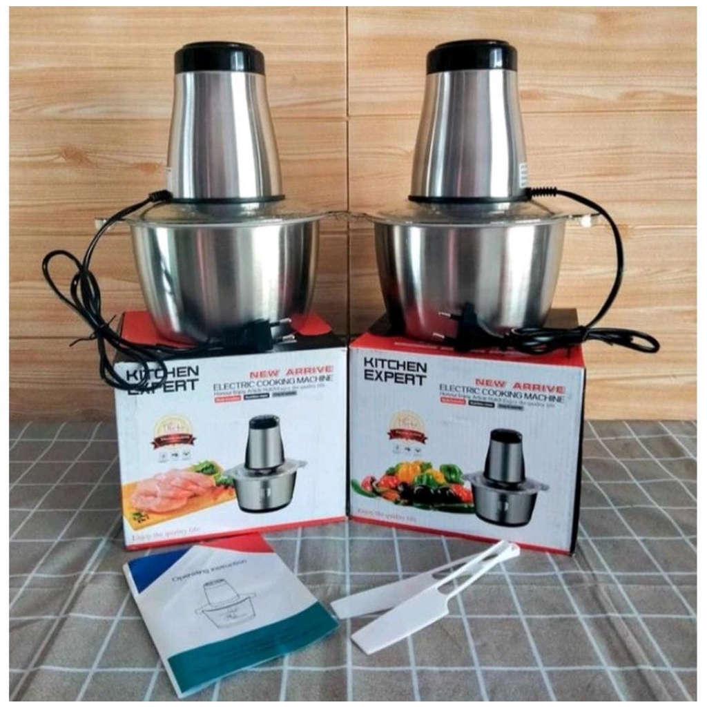 Jual (fashionstar9) Blender Chopper 2L Mesin giling Daging Stainless ...