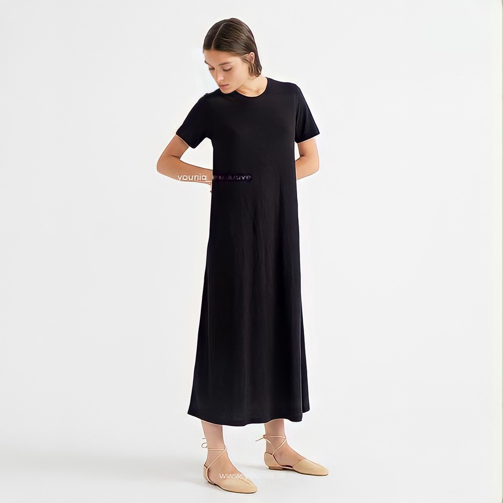 Jual Dress Polos - Black Version By Youniq Exclusive | Shopee Indonesia