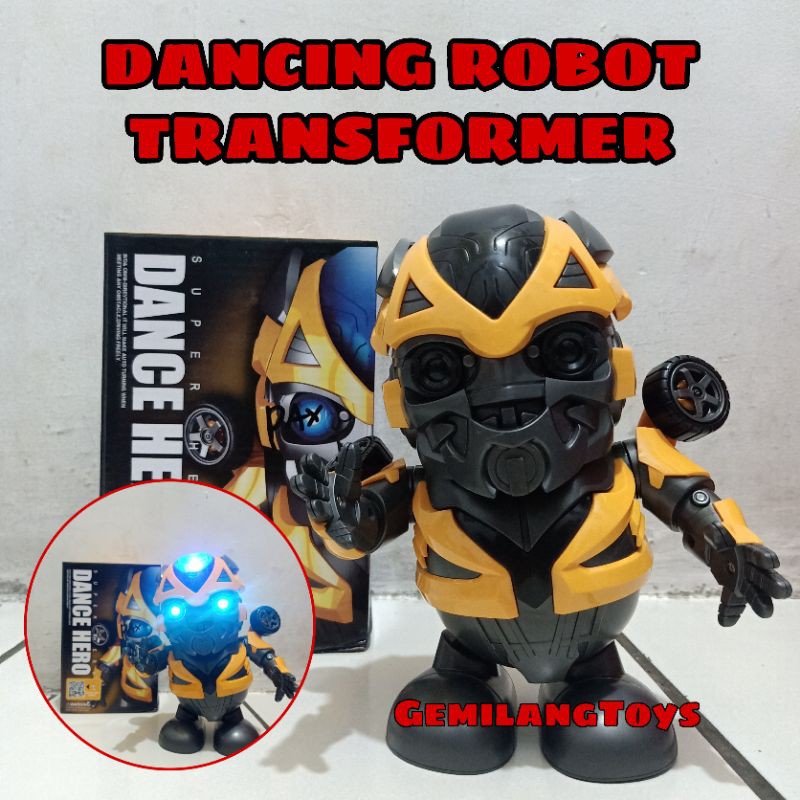 Jual DANCING ROBOT TRANSFORMER / ROBOT JOGET TRANSFORMER | Shopee Indonesia