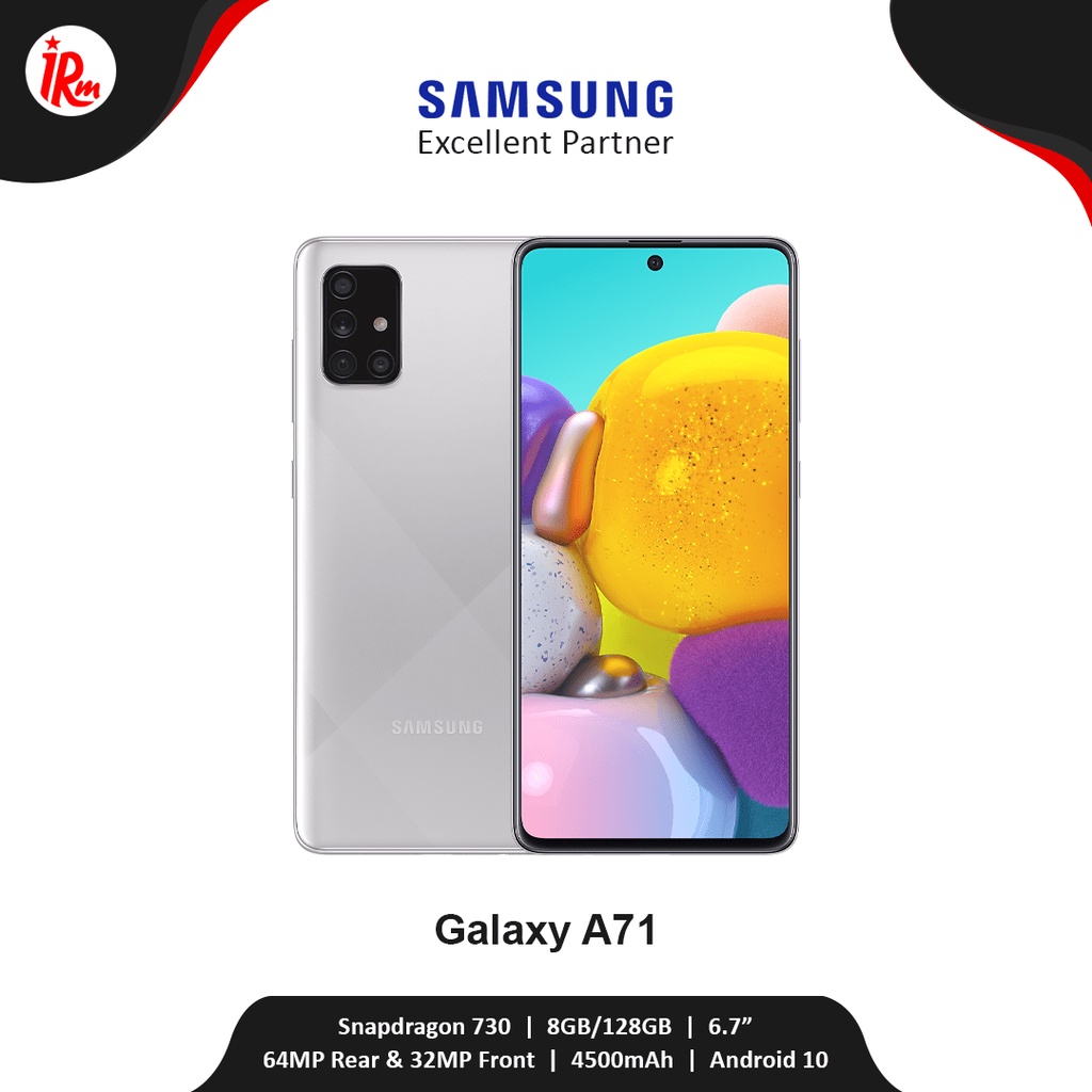 Jual Samsung Galaxy A71 - 8GB/128GB (Silver) | Shopee Indonesia