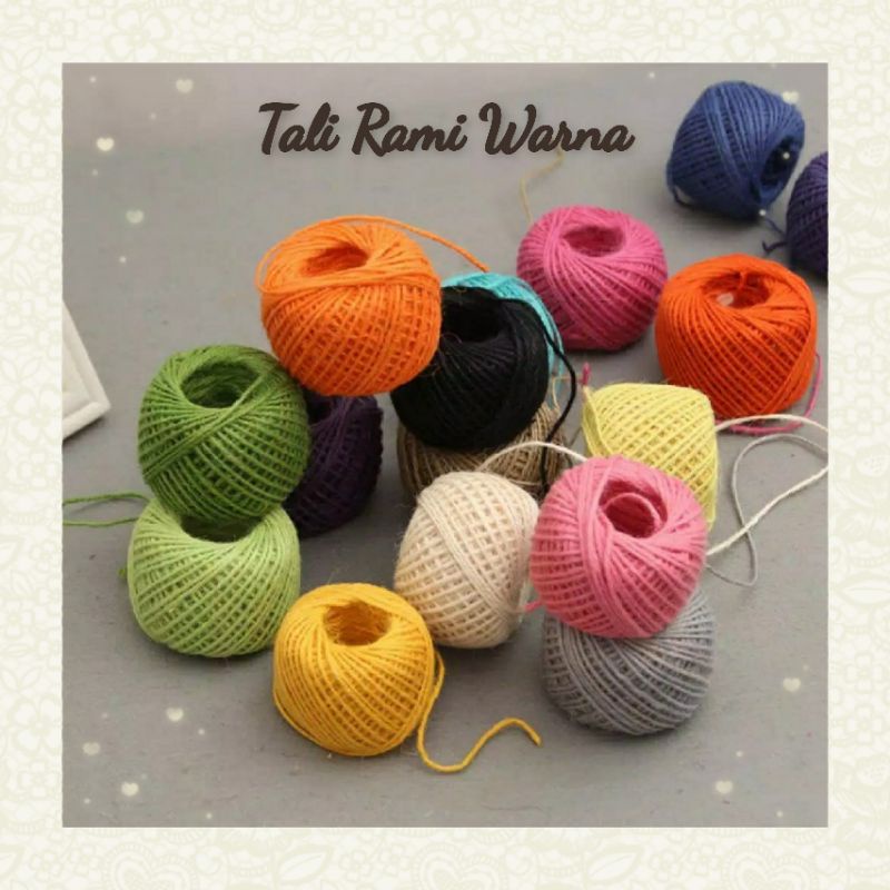 Jual Tali Rami Tali Goni Warna | Shopee Indonesia
