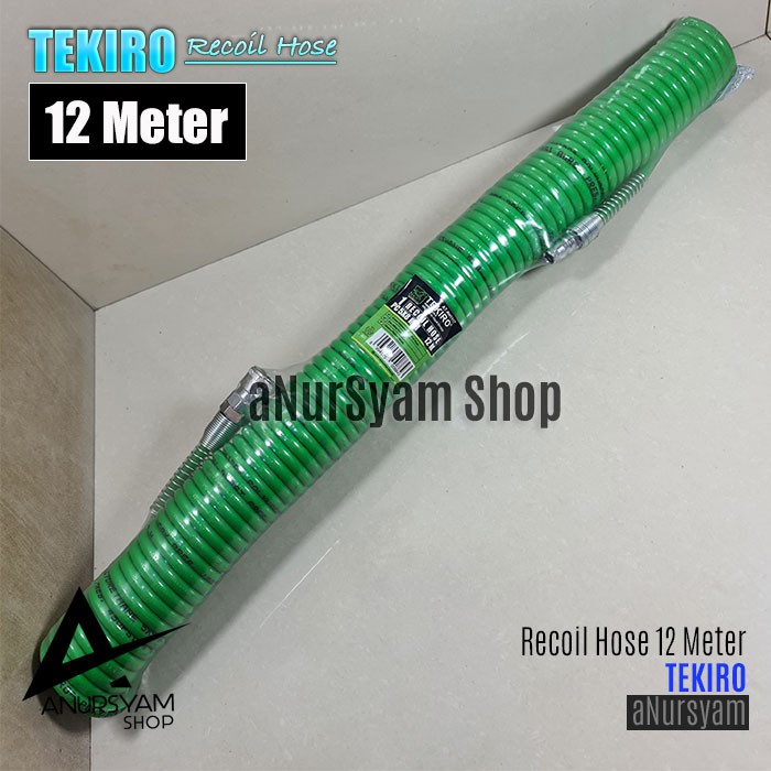 Jual TEKIRO Selang Kompressor 12 Meter Selang Angin TEKIRO Recoil Hose ...