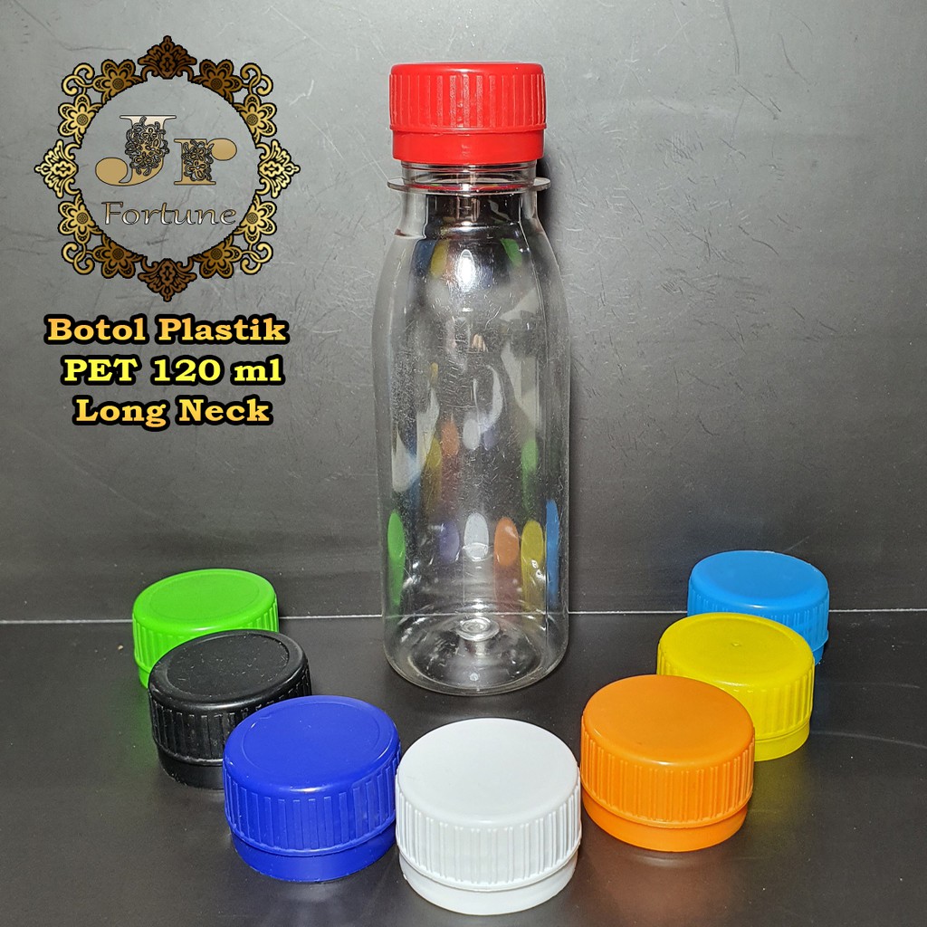 Jual BOTOL PLASTIK PET 120 ML TUTUP LONG NECK MINIMAL 120 PCS | Shopee ...