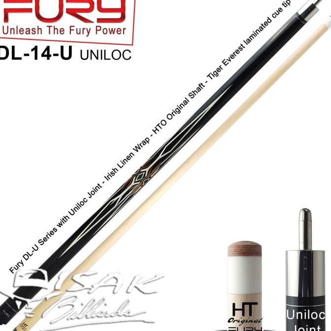 Jual Fury Dl-14 Maple Pool Cue - 13 Mm - Billiard Stick Stik Biliar ...