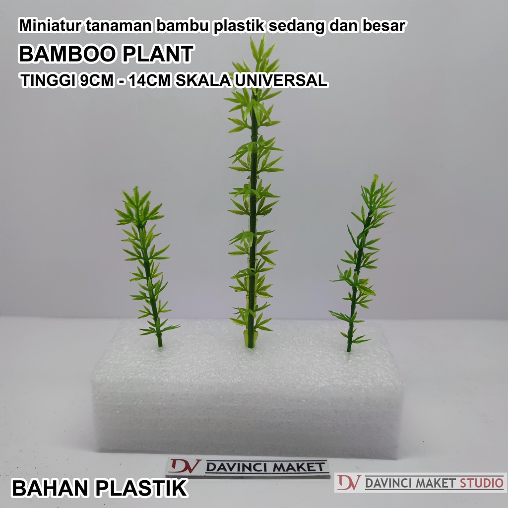 Jual Miniatur Tanaman Bambu Plastik Maket Diorama - Bamboo Plant 9cm ...