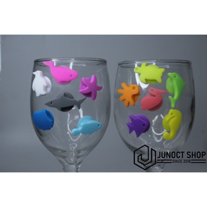 Jual Penanda Gelas Dekorasi Pesta Party Tempelan Binatang Laut Sea ...