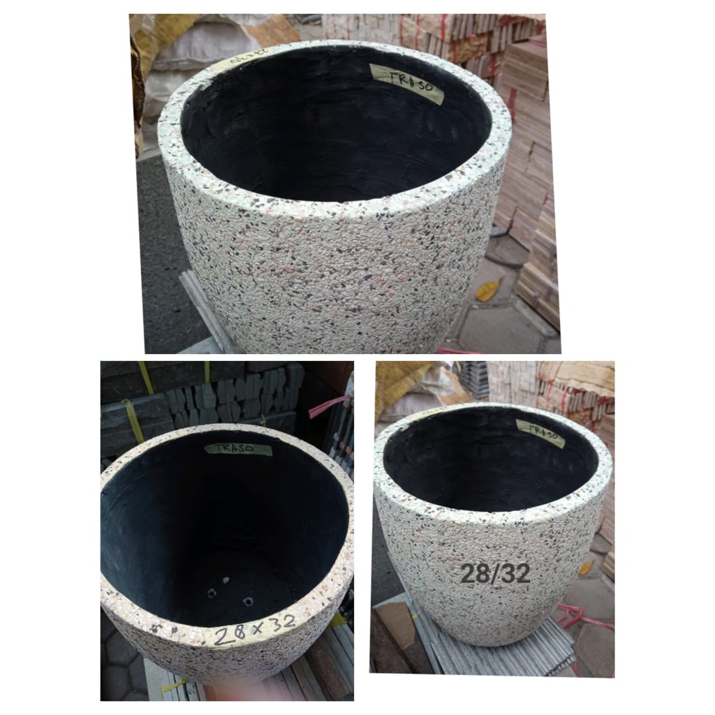Jual Pot bunga Terrazzo/Teraso Unik dan Elegan Indonesia|Shopee Indonesia