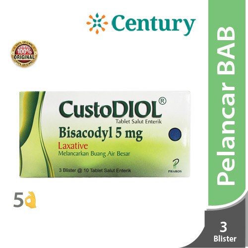 Jual Custodiol 5mg EC Tablet / Sembelit / Susah BAB / Pencahar / Sakit ...