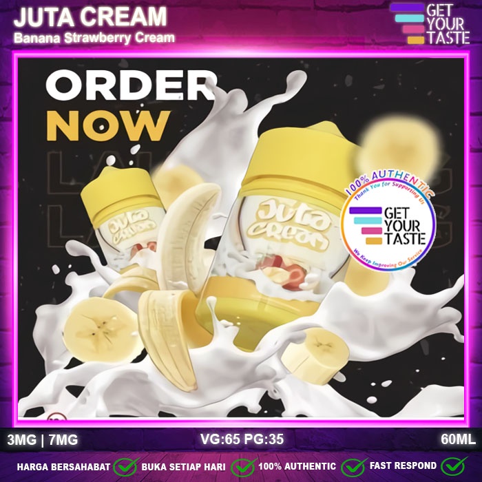 Jual Liquid Juta Cream Banana Strawberry 60ML by RSR Brew x Vape Boss ...