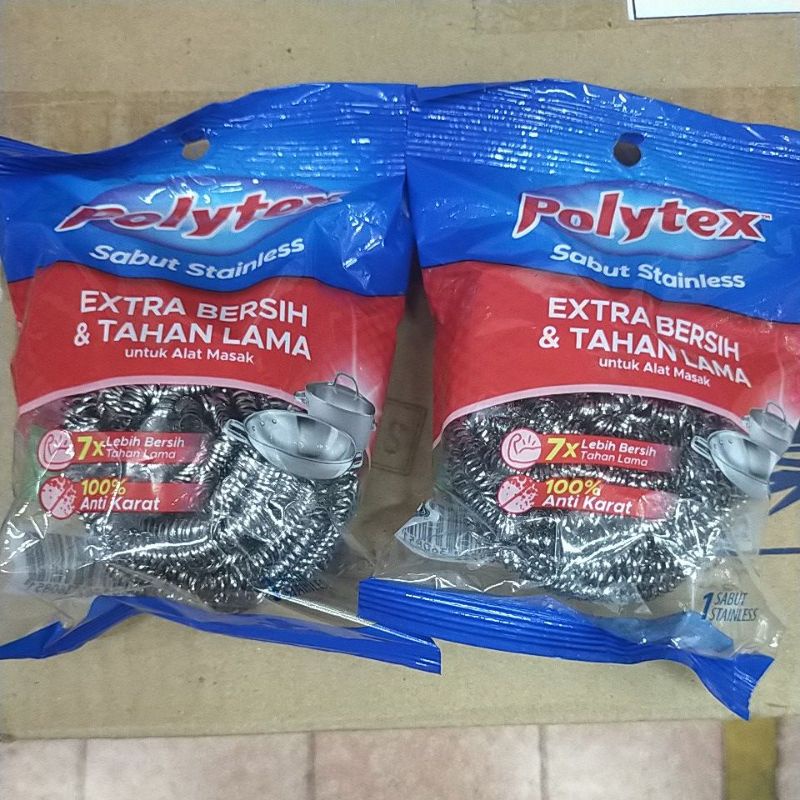 Jual POLYTEX SABUT STAINLESS//SABUT CUCI PIRING STAINLESS | Shopee ...