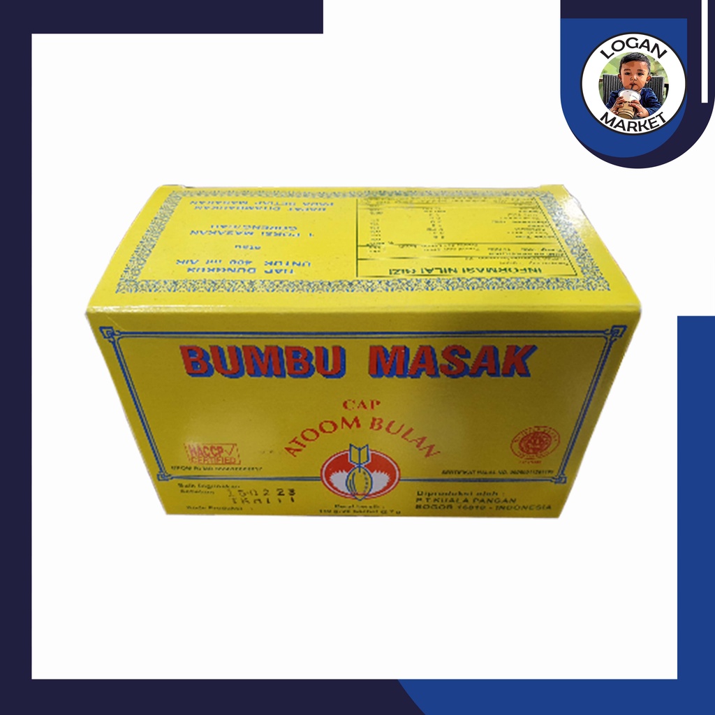 Jual Atoom Bulan Bumbu Masak Instant Atom Bulan 7gram 7 gram 20 Sachet ...