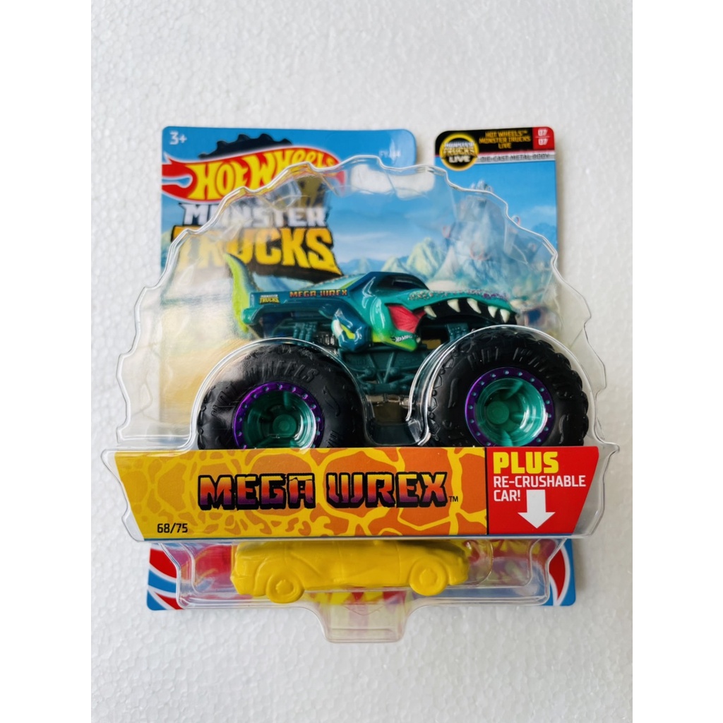 Jual HOTWHEELS HOT WHEELS MONSTER TRUCKS TRUCK HIU MEGA-WREX HIJAU DIECAST MINIATUR MOBIL MAINAN ...