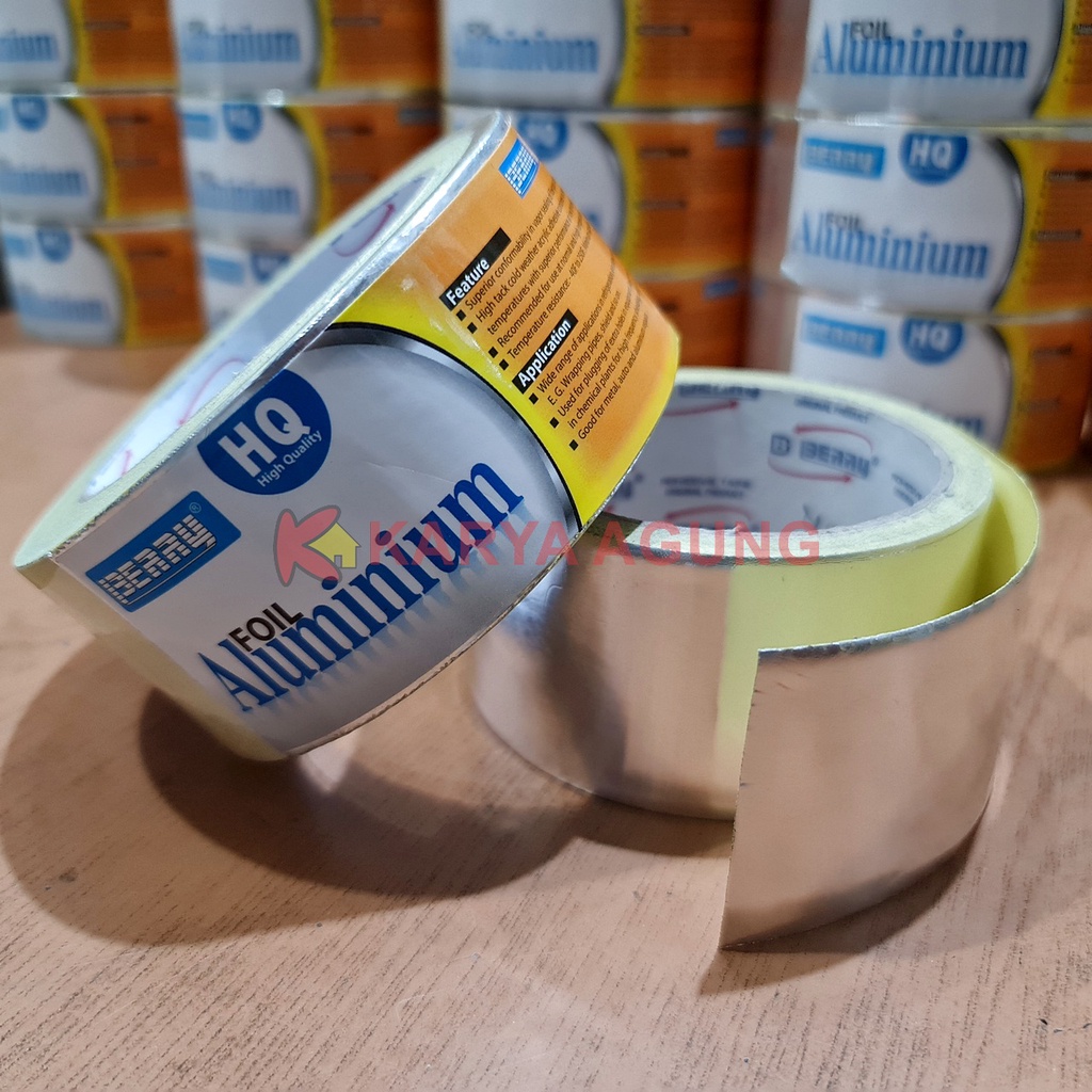 Jual Isolasi Aluminium Foil BERRY 2" / Lakban Anti Bocor / Plester Lem ...