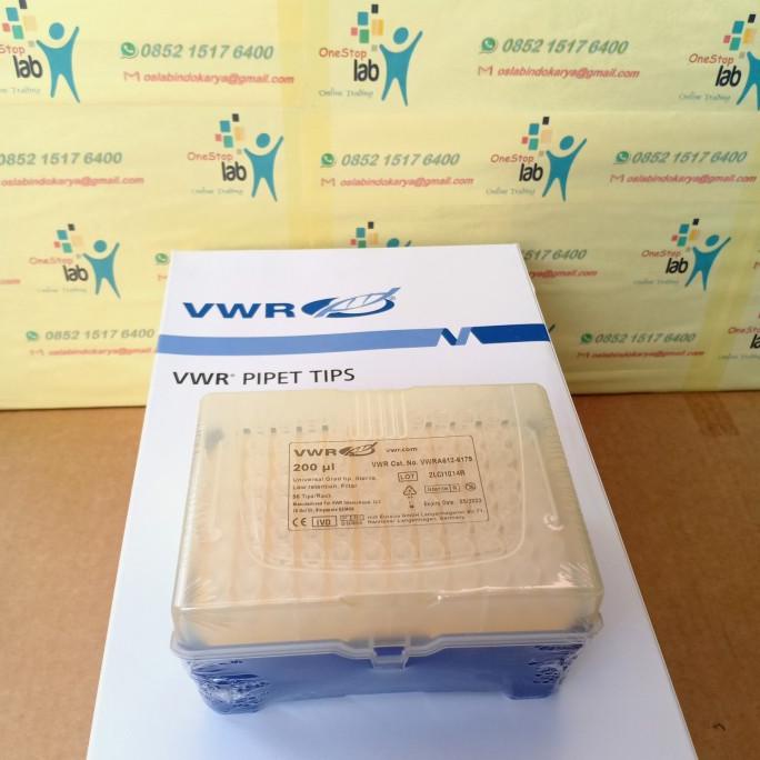 Jual VWR Filter tips 20 - 200 uL Sterile pipet tip for micropipette 96 ...