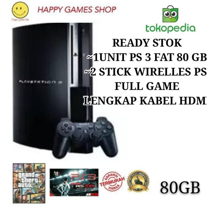 Jual PS 3 FAT TYPE CFW 80 GIGA PORT USB 2 | Shopee Indonesia