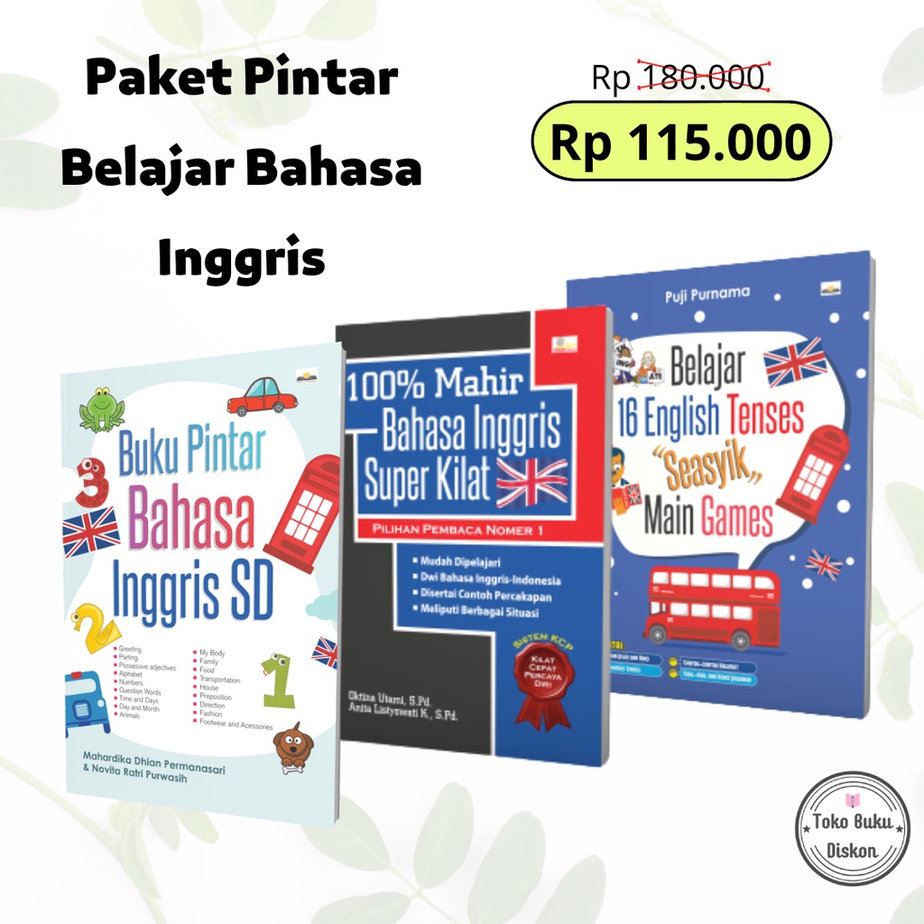 Jual Paket Belajar Bahasa Inggris | Shopee Indonesia