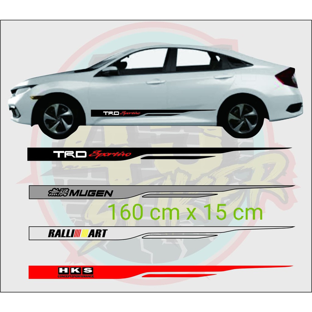 Jual Striping sticker cutting mobil minimalis TRD SPORTIVO MUGEN HKS ...