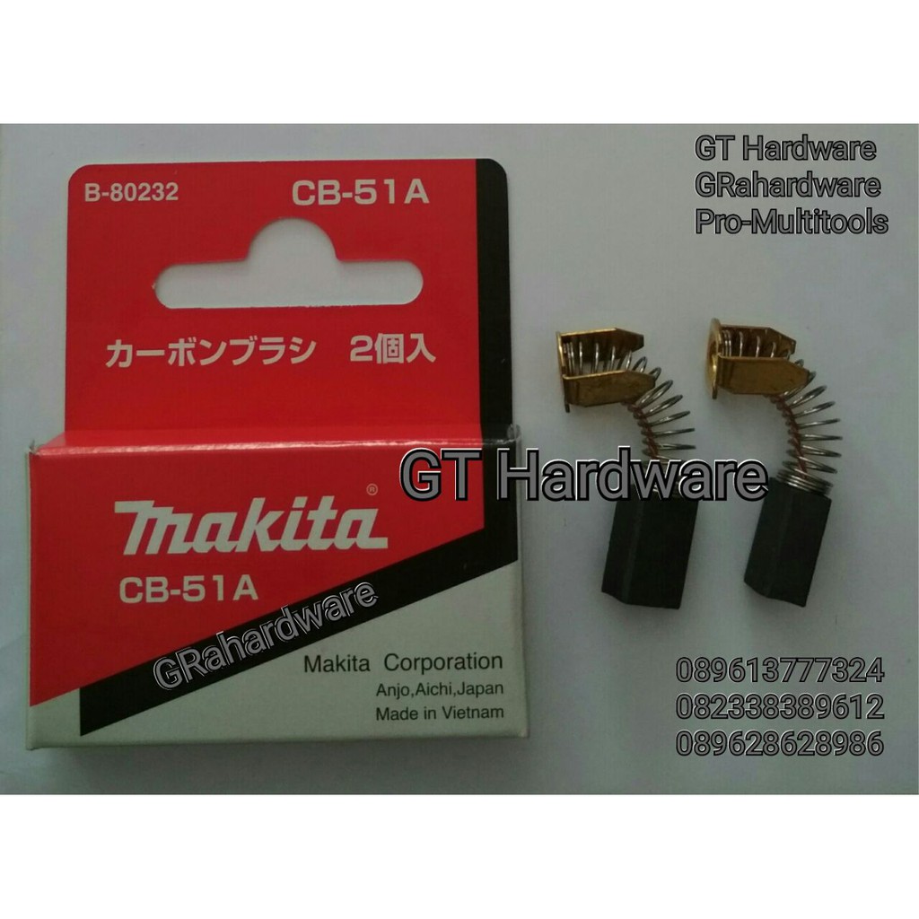 Jual Arang / Sepul Makita B-80232 Carbon Brush CB-51 A | Shopee Indonesia