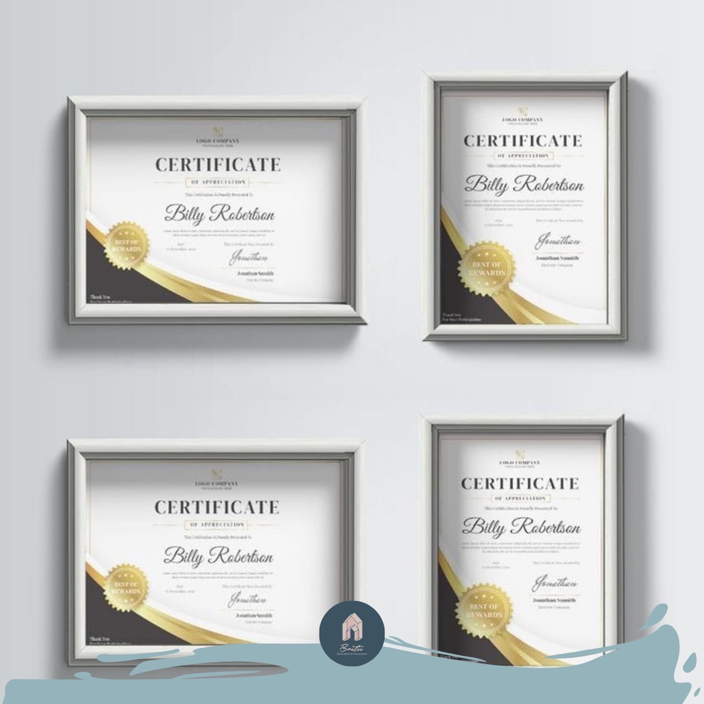 Jual BAITII FRAME A4 KAYU PIGURA FOTO/ FRAME KOLEKSI SERTIFIKAT ...