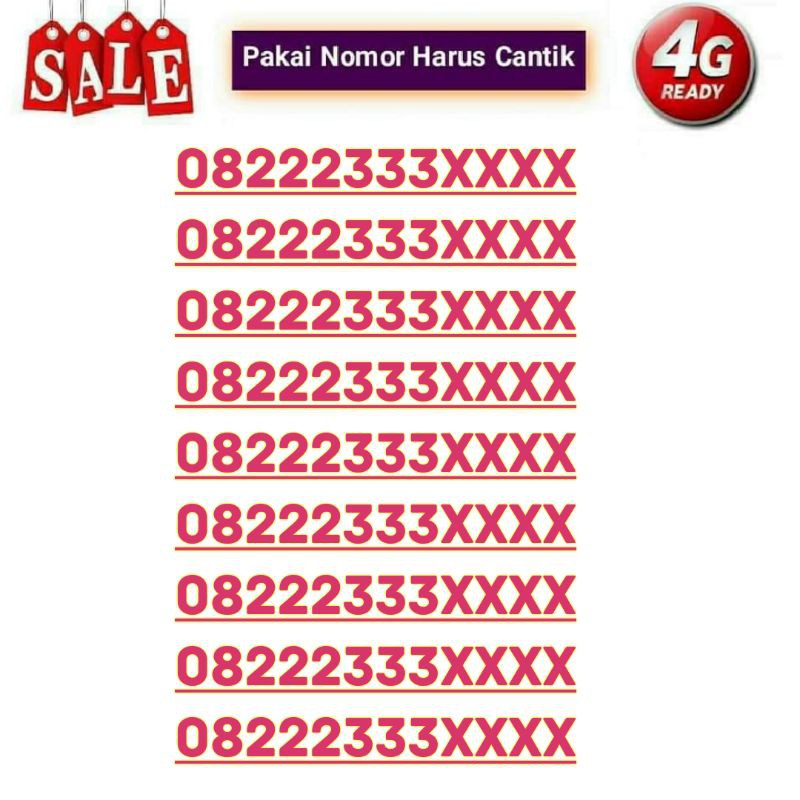 Harga 08222333 Terbaru Juni 2024 |BigGo Indonesia