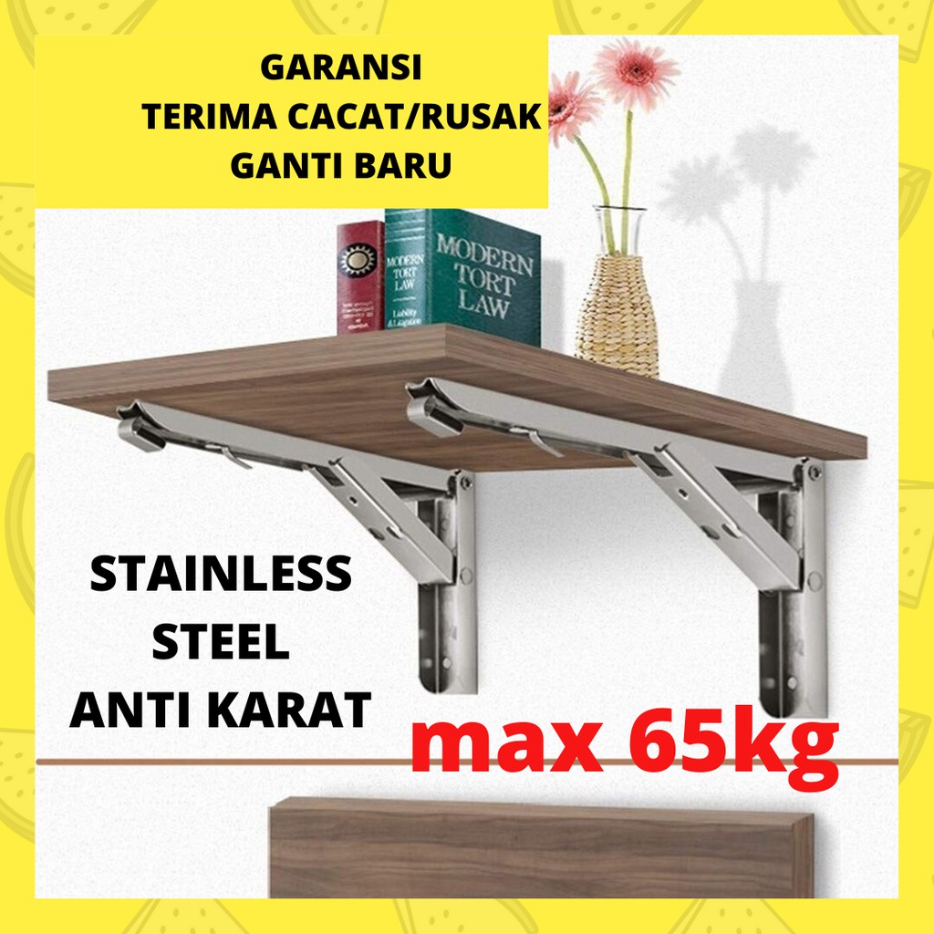 Jual [BEST SELLER] Bracket Siku Engsel Meja Lipat Di Tembok Dinding ...