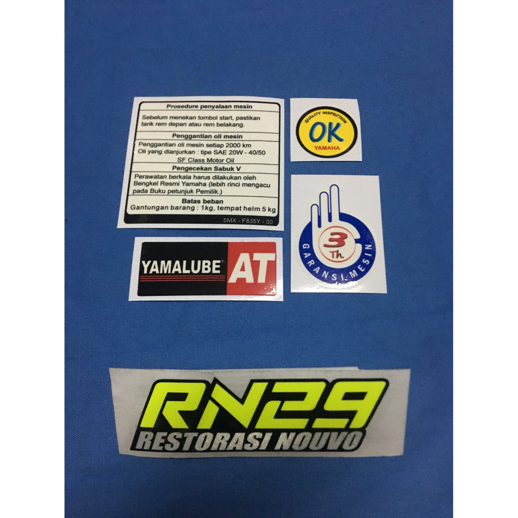 Jual Sticker Panduan atau sticker warning yamaha Limited | Shopee Indonesia